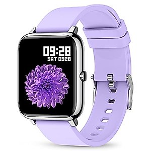 Smart Watch, KALINCO Fitness Tracker with Heart Rate Monitor, Blood Pressure/Oxygen Tracking, 1.4 Inch Touch Screen Smartwatch Fitness Watch for Women Men Compatible with Android iPhone iOS