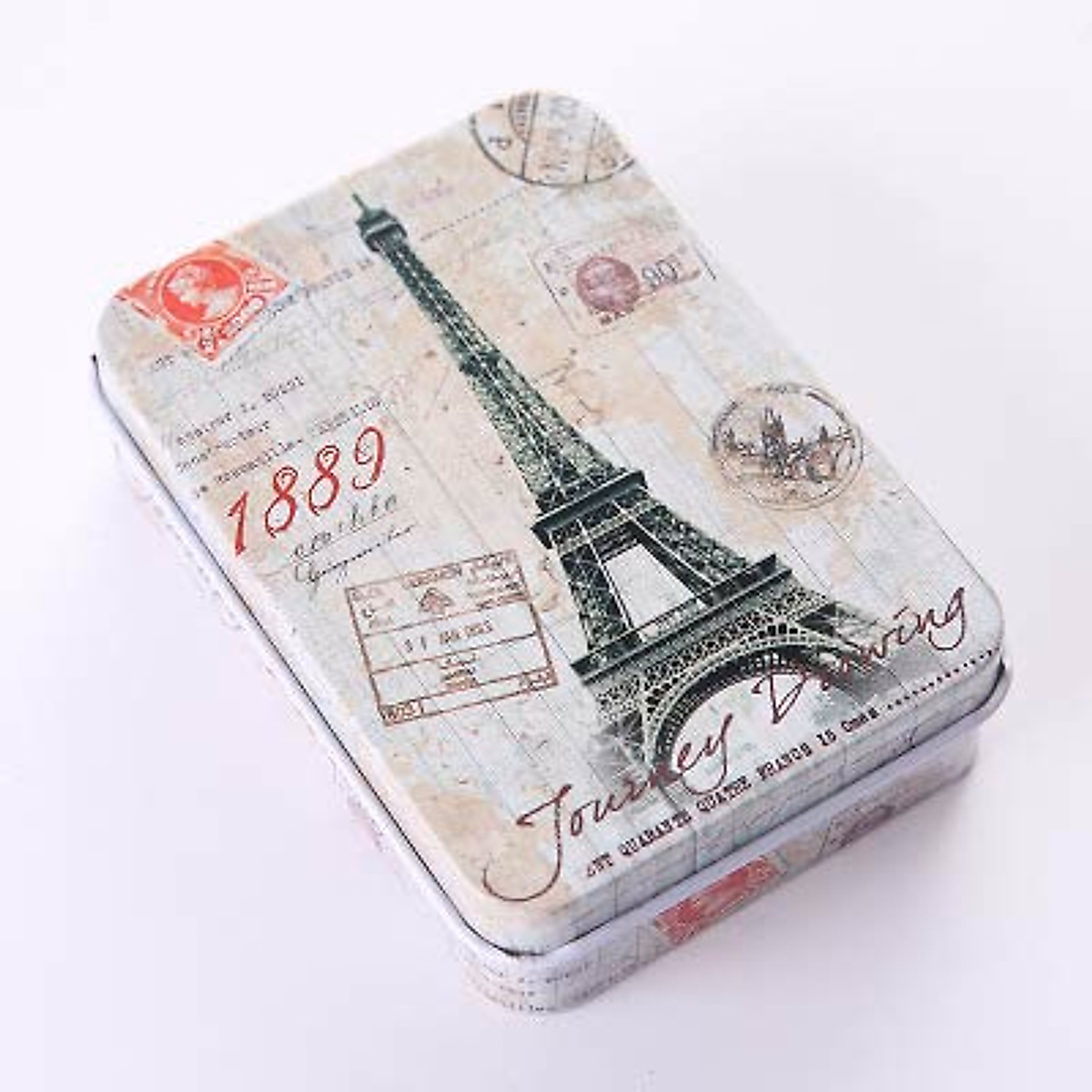 5 Pack Metal Tins Box Containers 3.54 x 2.56 x 1.1 inch, Mini Portable Small Tins with Lids, Rectangular Case Empty Box for Candies, Pills, Earring,Jewelry Craft, Multi-Purpose Home Kitchen Office