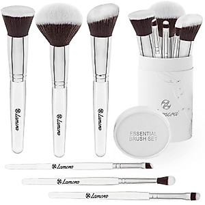 Foundation Blush Powder Brush Set - Eyeshadow Kabuki Brushes, 6 Piece Essential Makeup Brush Kit - Top Choice Premium Quality Synthetic Bristles