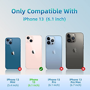 ARSUNOVO Compatible with iPhone 13 Bumper Case 6.1 inch, [Raised Edge Protection][Anti-Silp][Anti-Fingerprint] Soft Slim Protective Frame Bumper Cover Case Come with Hard PC Backplate, White