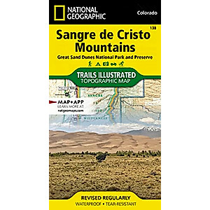 Sangre de Cristo Mountains [Great Sand Dunes National Park and Preserve] (National Geographic Trails Illustrated Map)