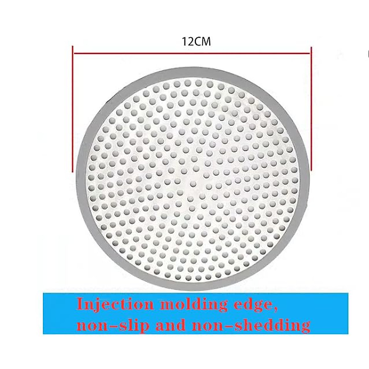 3 Pack Stainless Steel and Silicone Hair Catcher for Bathtub and Kitchen Shower Drains Hair Stopper Durable Silicone Easy to Install and Clean.