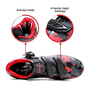 Santic Cycling Shoes Unisex Bike Shoes Look Delta Cycling Shoes Suitable for Men & Women Cycling Exercise