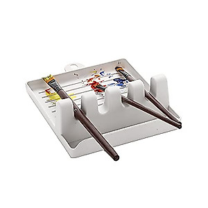 HuSiuSiu BEST Paint brush holder for large paint brush rest with 5 slots suitable for watercolor,oil,acrylic painting party
