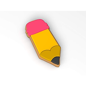 Fox Run Cookie Cutter Set, Back To School Cookie Cutter Set, Pencil, Crayon, Bus, Apple, Book, Medium