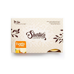 Pumpkin Souffle Premium Tealight Candles - Highly Scented with Essential & Natural Oils - 6 Beige Tea Lights - Beautiful Candlelight - Made in The USA - Bakery & Food Collection