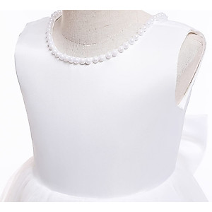 Jup'Elle Toddler Girl Tutu Dresses Wedding Birthday Party Flower Girls Baby Princess Dress Floor Length Size 7t