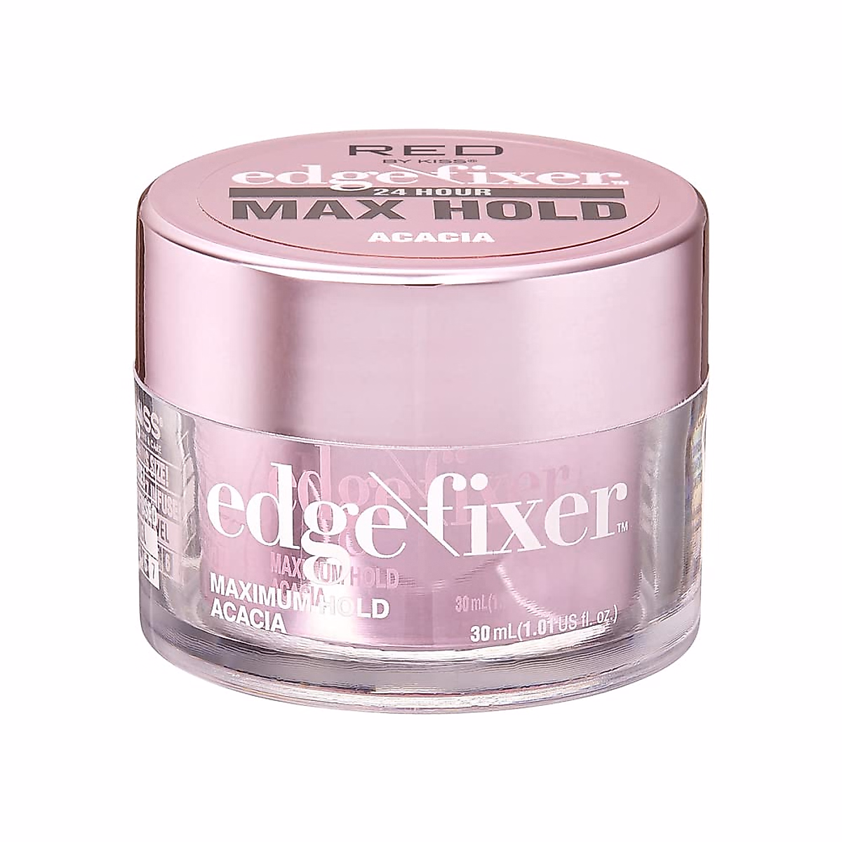 Red by Kiss Edge Fixer 24 Hour Maximum Hold Edge Wax No Flaking Biotin B7 Infused Hair Gel 1.01 fl.oz