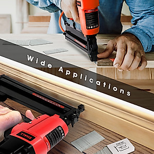 SHALL 16 Gauge Finish Nails, 2000-Count (1-1/4, 1-1/2, 2, 2-1/2 Inch) 16GA Galvanized Finishing Nails Assorted, Nail Gun Nails & Small Finishing Nails Assortment for Pneumatic, Electric Finish Nailer