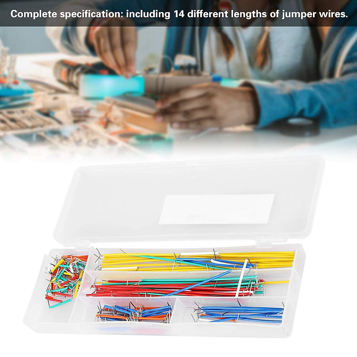 Preformed Jumper Wire, Wide Application Breadboard Jumper, Convenient for Store and Fetch for Prototyping Use.