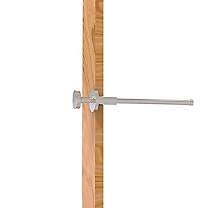 Allied Brass 13895300322 FR-23-SN Pullout Garment Rod, 10-Inch, Satin Nickel