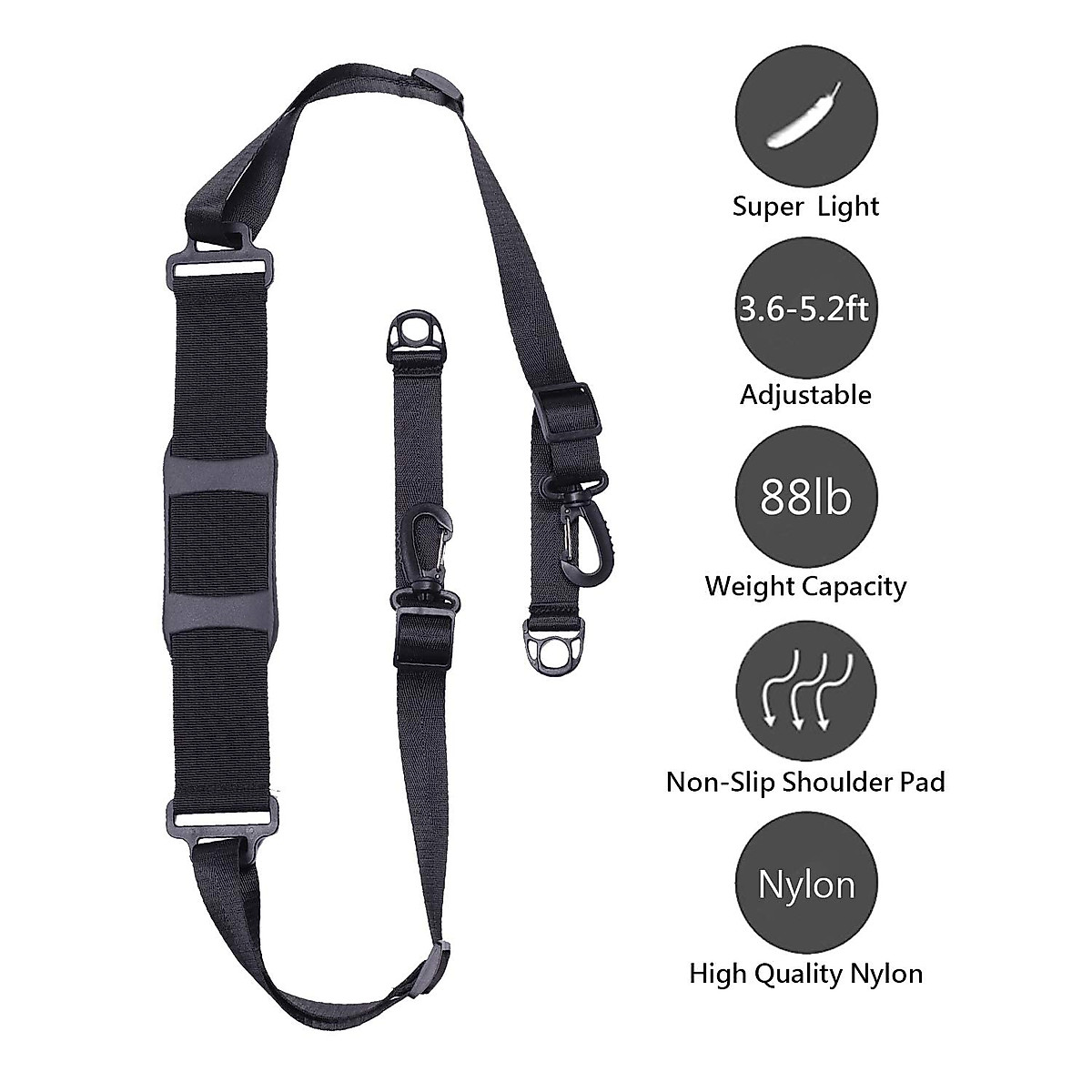 Epessa Kick Scooter Shoulder Strap & Hand Carrying Handle Strap Compatible with Segway ES1/ES2/ES3/MAX Mijia M365/M365 Pro