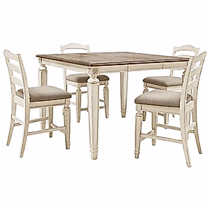 Signature Design by Ashley Realyn Dining Room Table, 0, Off White And Brown