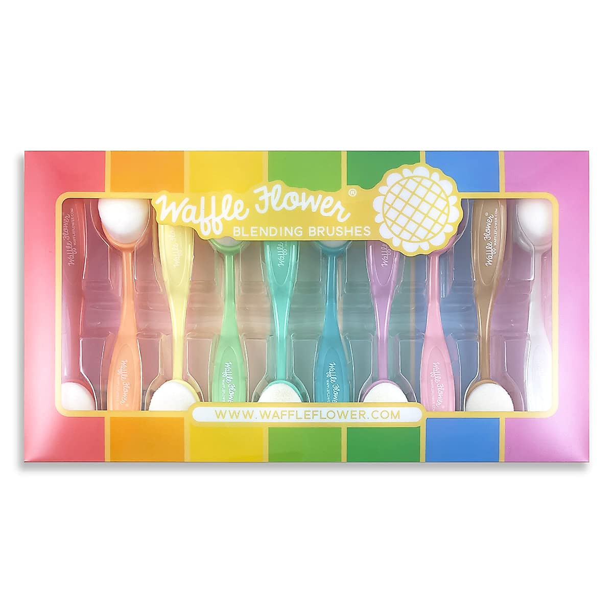 Waffle Flower Blending Brushes WFT021 - Not All Brushes are Created Equal. Waffle Flower Brings You This Set of 10 Blending Brushes for The Best Craft Experience.