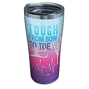Tervis Cheer Tough from Bow to Toe Triple Walled Insulated Tumbler, 20oz, Stainless Steel