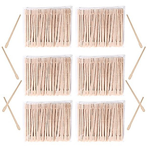 Senkary 600 Pieces Small Waxing Sticks Wood Wax Sticks Craft Applicator Sticks for Hair Eyebrow Nose Removal