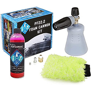 MTM PF22.2 Foam Cannon Kit, PerFOAMance Soap with Grime Grabber PF22.2, PerFoamance Soap, Wash Mitt