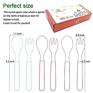 Shopwithgreen 10 PCS Bamboo Toddler Utensils Set, Kids Spoons and Forks Flatware Cutlery Set, BPA Free | Dishwasher Safe, Child and Baby Feeding for Dinner, Dessert