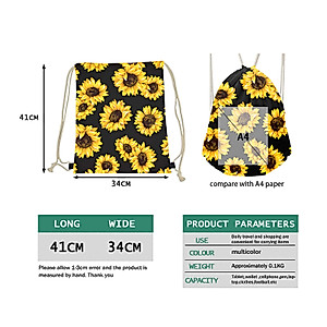 Mumeson French Bulldog Pattern Drawstring Backpack Gym Bags Outdoor Travel Sport Casual Rucksack Gifts for Kids Women Men