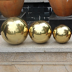 Stainless Steel Garden Ball Mirror Polished Hollow Ball 32-400mm 201 Stainless Gold Hollow Ball Seamless Home & Garden Decoration Mirror Ball Sphere