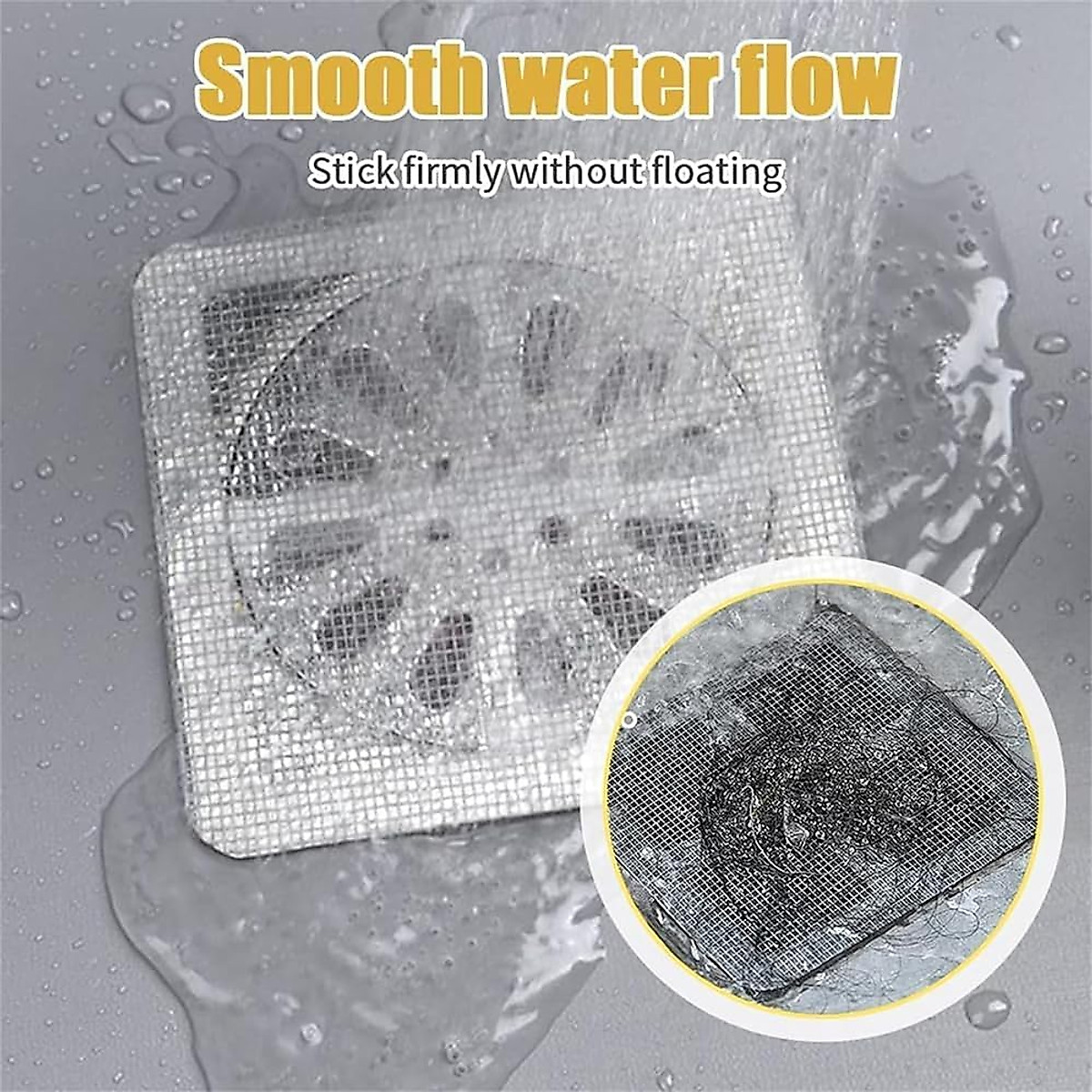 Einweg Filterflicken,Disposable Filter Patches,2024 Upgrade Disposable Filter Patches For Shower,Einweg Filterflicken For Drain,Bathroom, Laundry, Bathtub, Kitchen, Sink (30PCS)