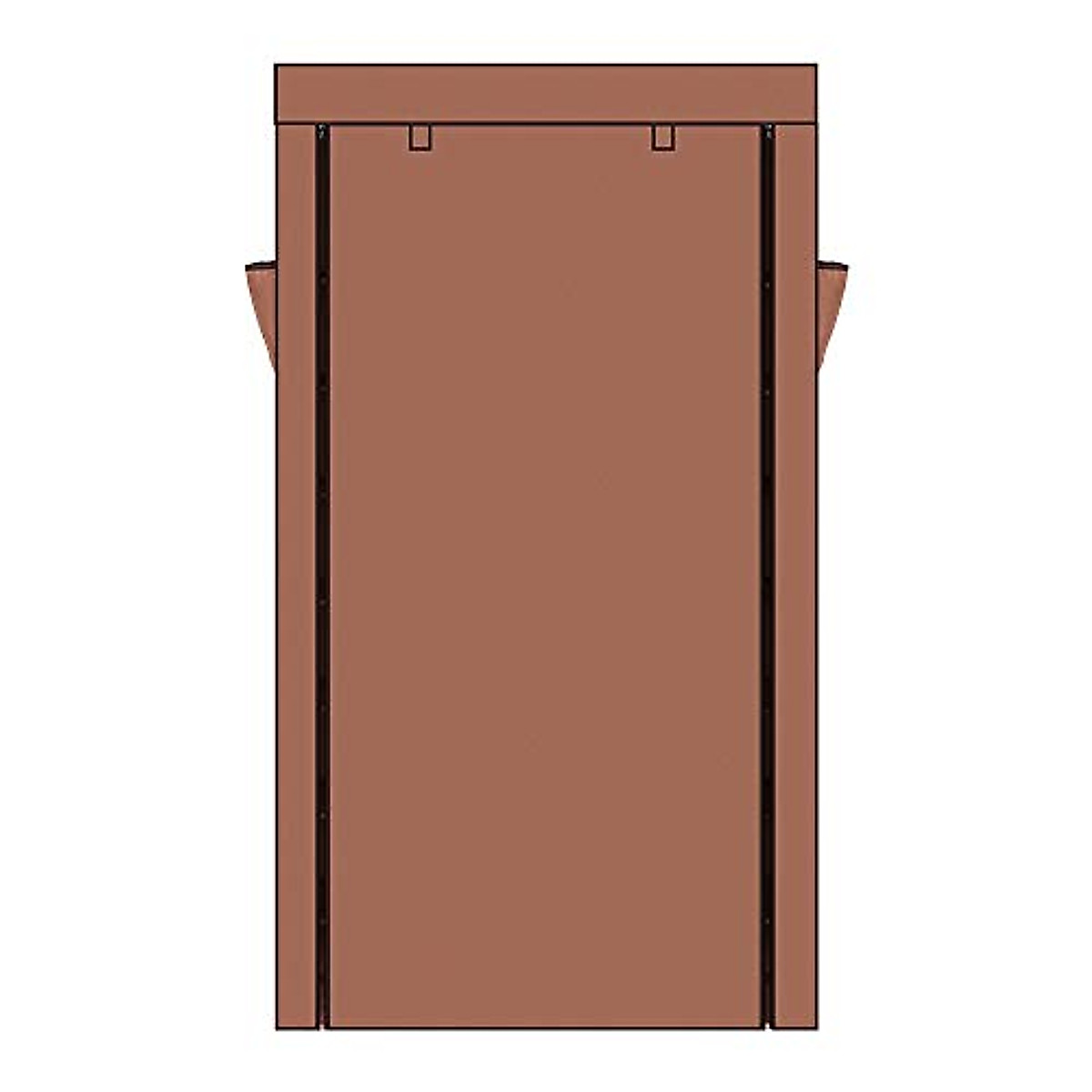 Flandre 10 Tiers Shoe Rack with Dustproof Cover Space Saving Closet Shoe Storage Cabinet Organizer (Mocha)