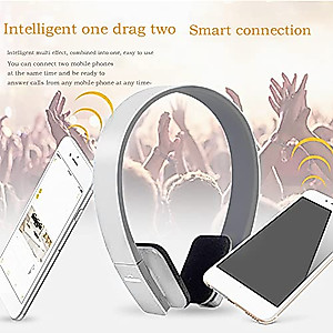 Over Ear Bluetooth Headphones Wireless Headset with Built-in Mic Active Adjust-Able Angle Soft Earmuffs Retractable Holder Su