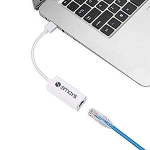 LAN USB Ethernet Adapter for Windows Computer PC Laptop Notebook Ultrabook Surface Book iMac mac MacBook Chrome Chromebook, Compatible with Microsoft hp Dell Lenovo