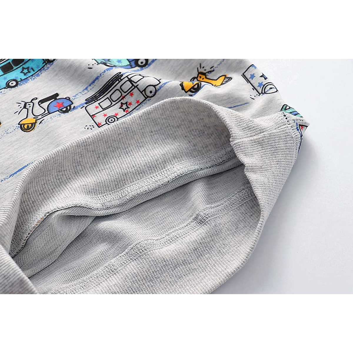 DDSOL Toddler Boy Clothes 2Pcs Vehicle Cars Sweatshirt and Jogger Sweatpant Set Kids Fall Winter Playwear Outfits 3T