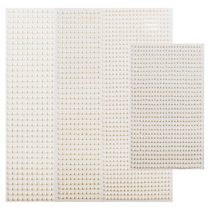 Pearl Makeup Rhinestone Stickers for Eyes Face Body,3D Self Adhesive White Pearl Face Jewels Eye Gems Eyeshadow Sticker,Women Nail Pearls for Nail Art Decoration,Kids DIY Craft Accessories