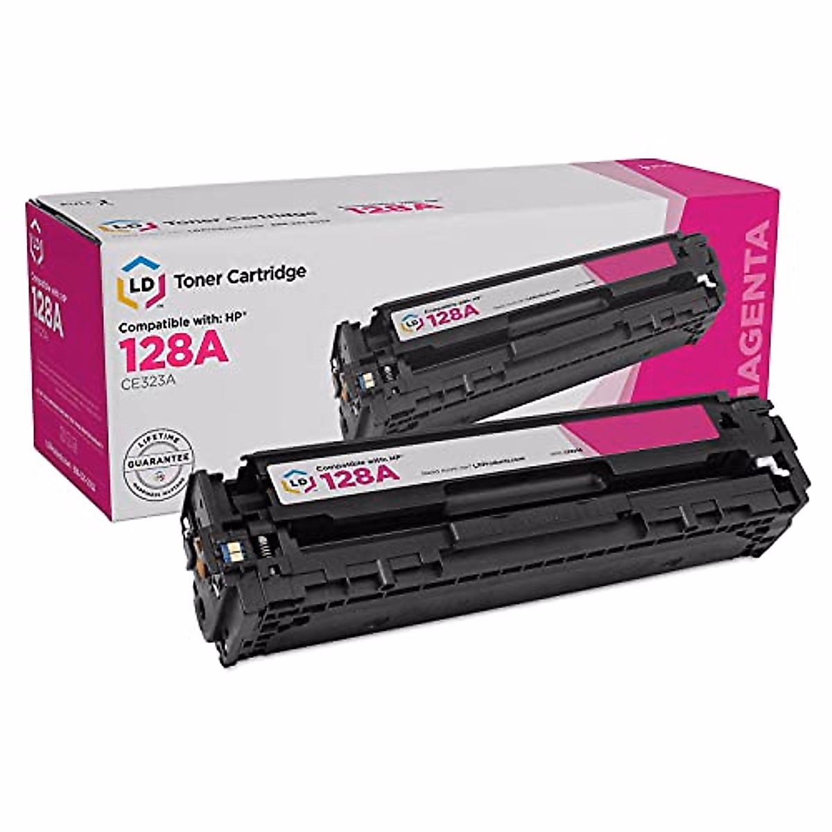LD Products Toner Cartridge Replacement for HP 128A CE323A (Magenta) Compatible with Color Laserjet CM1415fnw, CP1525nw, CP1523n, CP1522n Laser Jet Pro CP1525nw, CM1410fn Printers