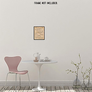 Classic GT2 RS Auto Patent Prints, 1 (11x14) Unframed Photos, Wall Art Decor Gift for Home Office Porsche Work Garage Man Cave College Engineer Student Teacher Coach F1 LeMans Team Racing Champs Fans