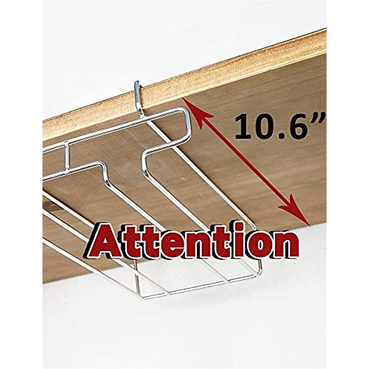 Wine Glass Shelf, Upside-down Home Goblet Iron Art Shelf, Wine Glass Hanging Storage Rack 3 Rows (Size : 2)