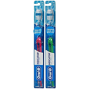 Oral B Indicator Toothbrush, Soft Compact Head (colors may vary)