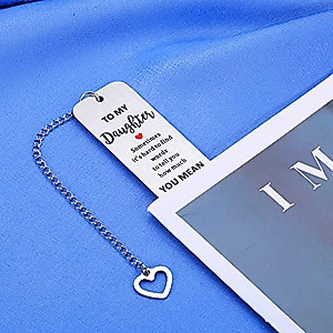 to My Daughter Gifts Christmas Gifts for Teenage Girls Bookmarks for Book Lovers Stocking Stuffers for Teens Birthday Gifts for Daughter Inspirational Gifts Graduation Gifts for Her Mothers Day Gifts