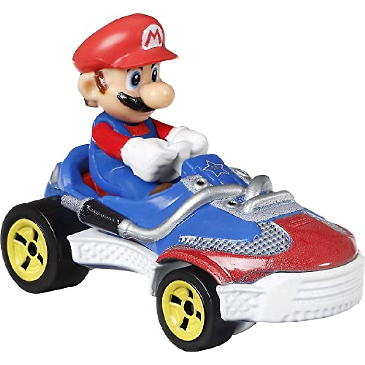 Hot Wheels Mario Kart Vehicle 4-Pack, Set of 4 Fan-Favorite Characters Includes 1 Exclusive Model, Collectible Gift for Kids & Fans Ages 3 Years Old & Up