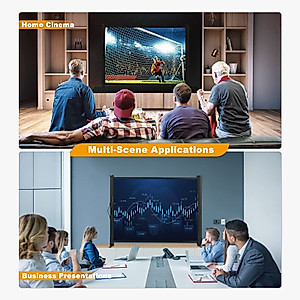 Portable Projector Screen with Stand, 50 Inch 4:3, Outdoor Projector Screen, Lightweight and Retractable, 1.2 High Gain Wrinkle-Free Video Projection Screens, for Home Cinema, Meeting Presentation.
