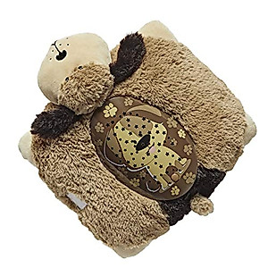 Pillow Pets Signature Snuggly Puppy Sleeptime Lite, 1 Count (Pack of 1), Brown