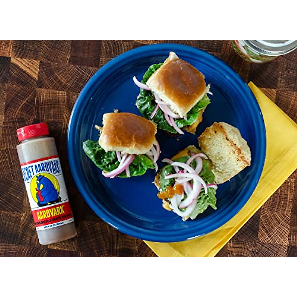 Secret Aardvark Habanero Hot Sauce – Habanero Peppers & Roasted Tomatoes, Medium Spiced Hot Sauce, BBQ Sauce, Non-GMO, Low Sugar, Low Carb, Gluten-Free Hot Sauce & Marinade – 8 fl oz 1 Pack