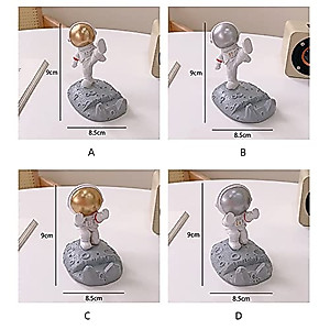 Cell Phone Stand, Phone Holder for Desk, Astronaut Model Base Stand Desktop Decoration Ornaments for Tablet (B)