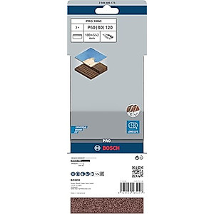 Bosch 2608606173 100 x 552 mm Sanding Belts for Peugeot and Skil Belt Sanders