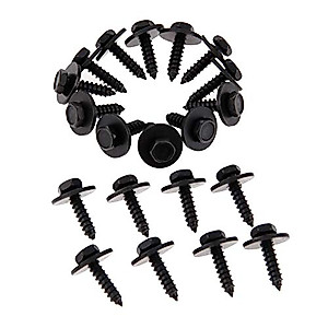 Mtsooning 20PCS Fender Liner Splash Shield Wheelhouse Liner Self Tapping Screws, Phillips Truss Head Sems Self-Drilling Screw Replacement for BMW Honda Acura