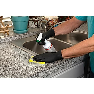 MICROFLEX Midknight Touch 93-732 Disposable Nitrile Exam Gloves for Auto, Tattoo, Dentistry, Catering, 4.3 mil - Medium, Black (Case of 1000)