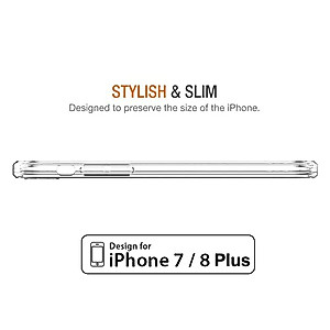 Shamo's Crystal Clear Protection: iPhone 8 Plus and 7 Plus Clear Case - Slim, Lightweight, and Scratch-Resistant for Ultimate Phone Protection