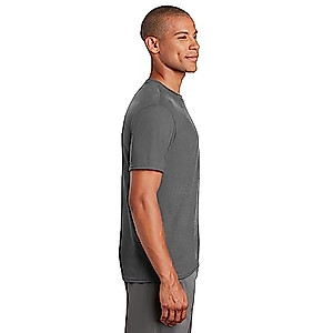 Gildan Men's Moisture Wicking Polyester Performance T-Shirt, 2-Pack, Charcoal, Medium
