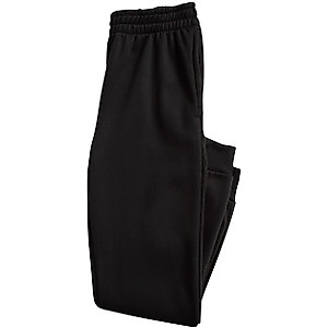 Real Love Girls' Jogger Set - 2 Piece Basic Fleece Solid Full Zip Hoodie and Sweatpants (Size: 7-16), Size 10-12, Black