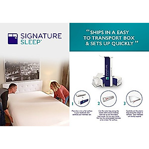 Signature Sleep 6” Coil Mattress made with CertiPUR-US® certified foam , Twin,White