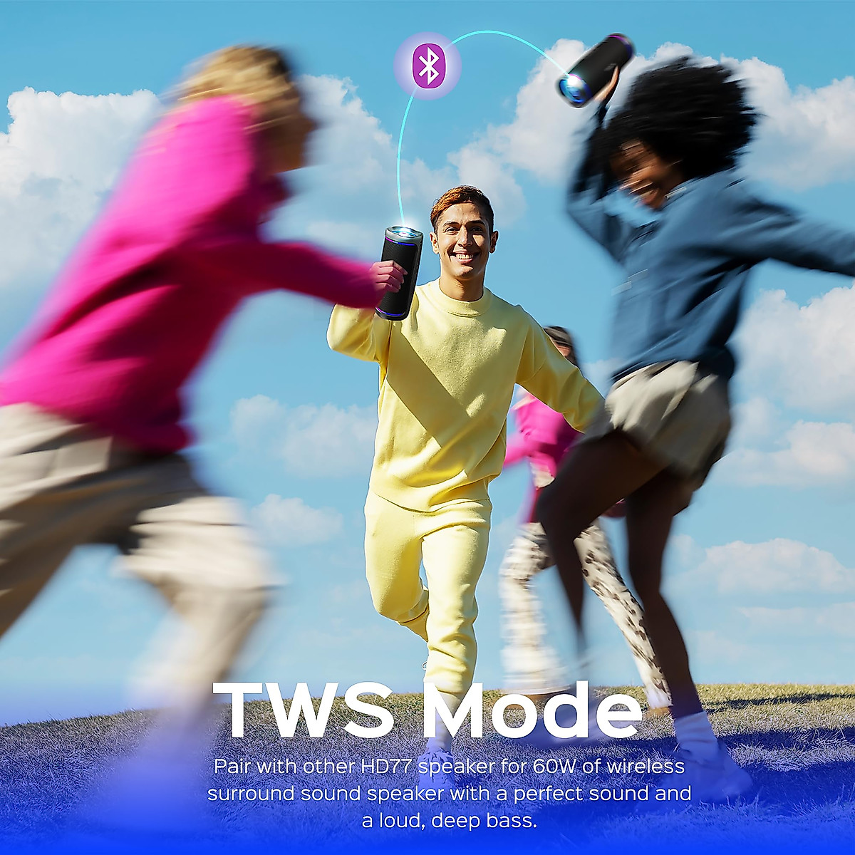 TREBLAB HD77 Ultra Bluetooth Speaker XR700 PRO Wireless Running Earbuds