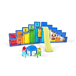 hand2mind Numberblocks Step Squad Mission Headquarters, Play Figure Playsets, Toddler Play House Toys, Action Figure Playset, Number Toys, Toy Figures, Math Toys for Kids 3-5, Birthday Gifts for Kids