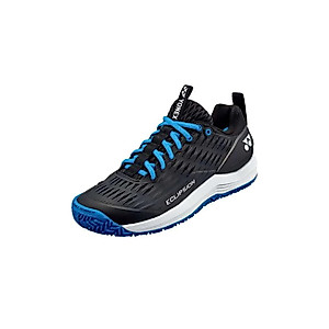 YONEX Men's Power Cushion Eclipsion 3 Tennis Shoes, Black/Blue (US Size 11.5)